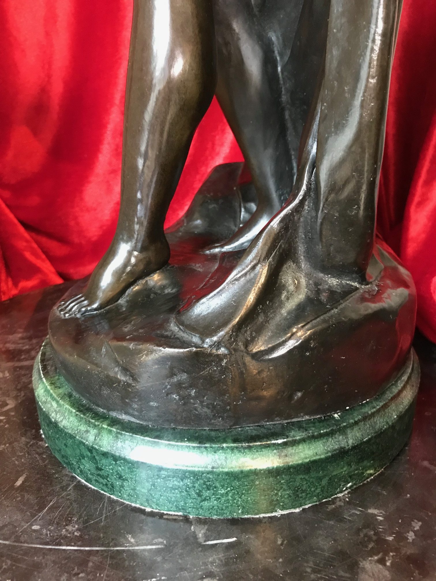 206) Masier, Bronzefigur 20. Jahrh., „Nach dem Bade“ – Sabet ...