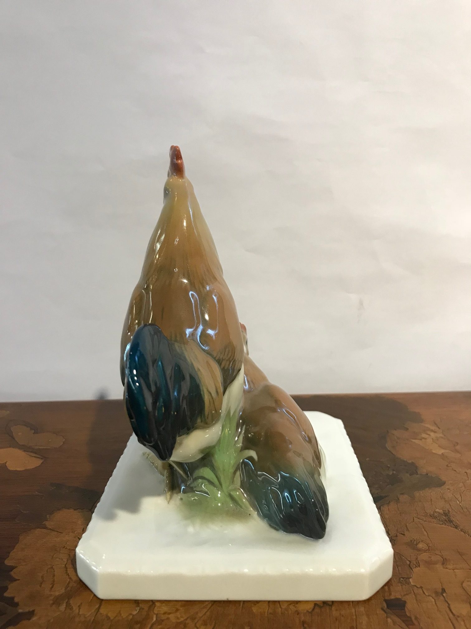 KPM Hahn und Henne Karl Heynen-Dumont Jugendstilfigur